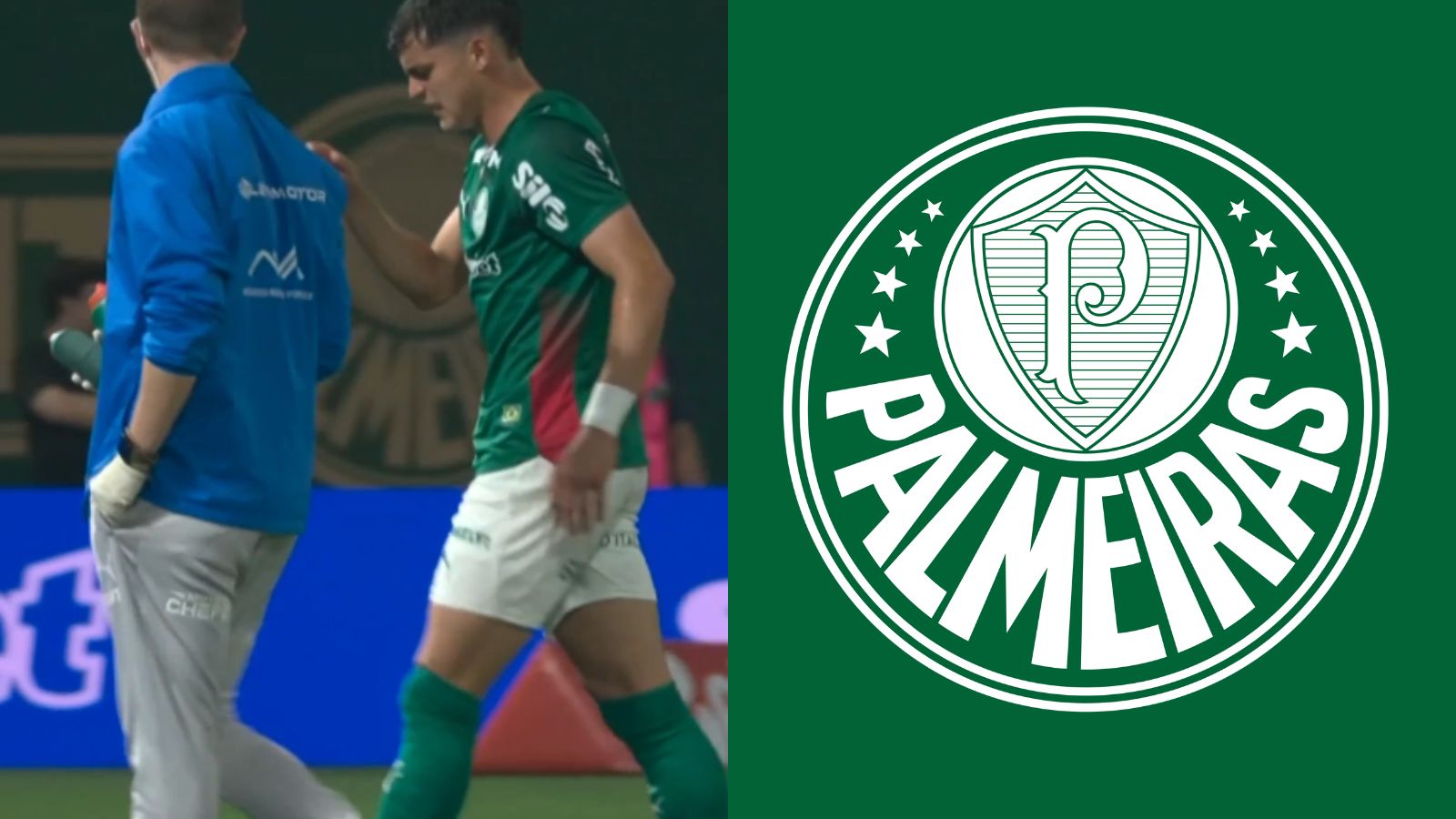 Palmeiras: Ramon Sosa sai de muletas do estádio; veja o vídeo